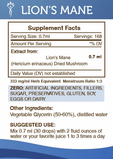 lion's mane tincture for stress relief