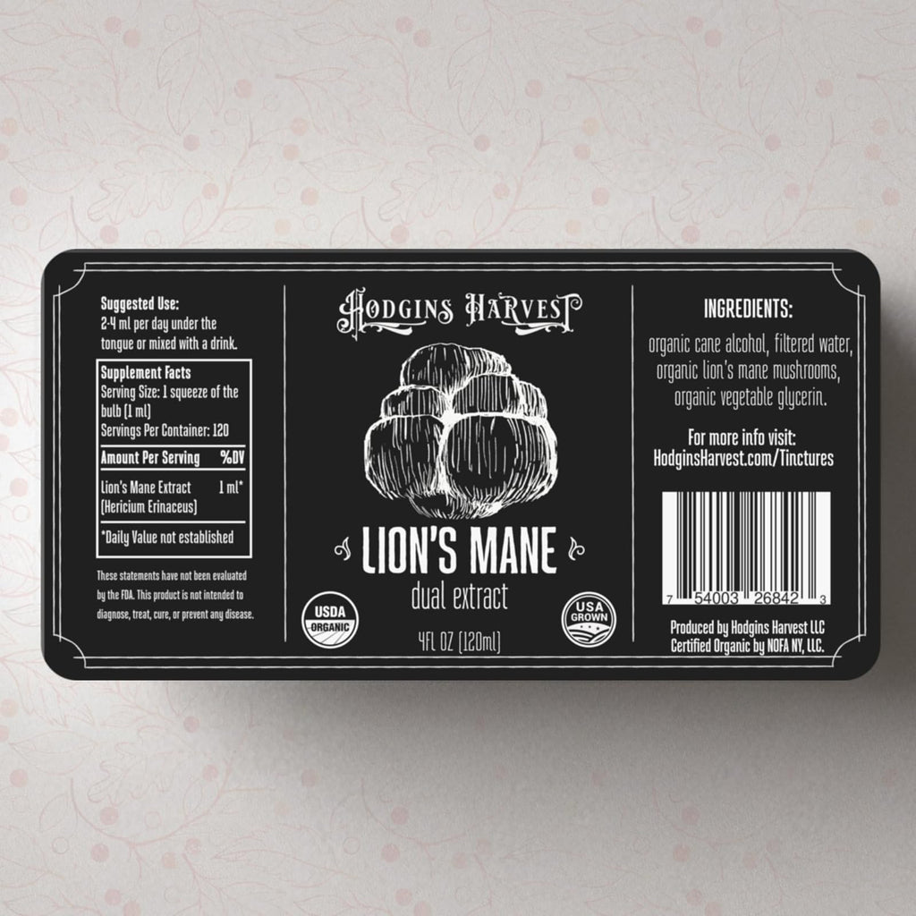 lion's mane tincture for stress relief