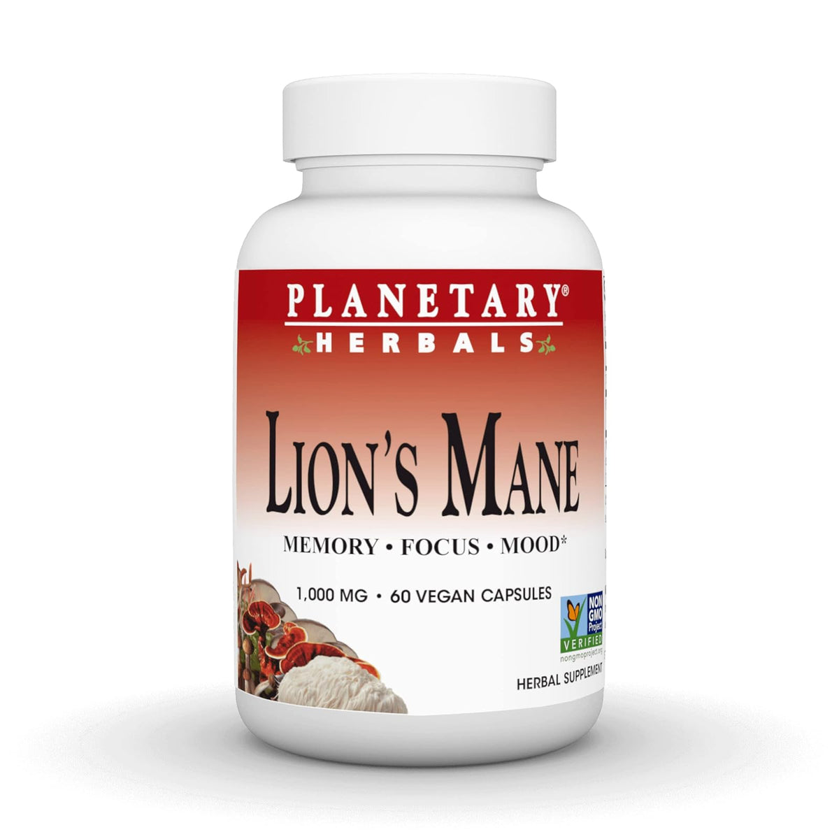 Lion's Mane vegan capsules for brain health