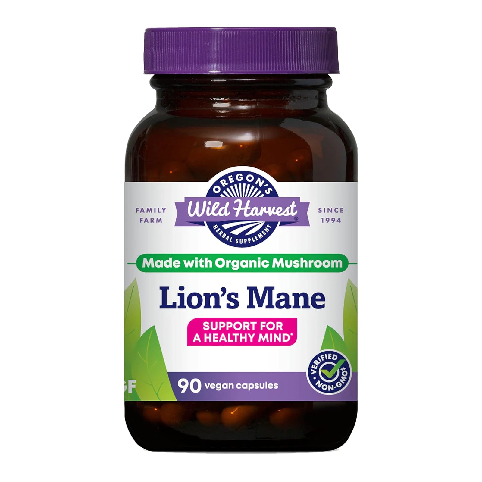 lion's mane vegan capsules for wellness