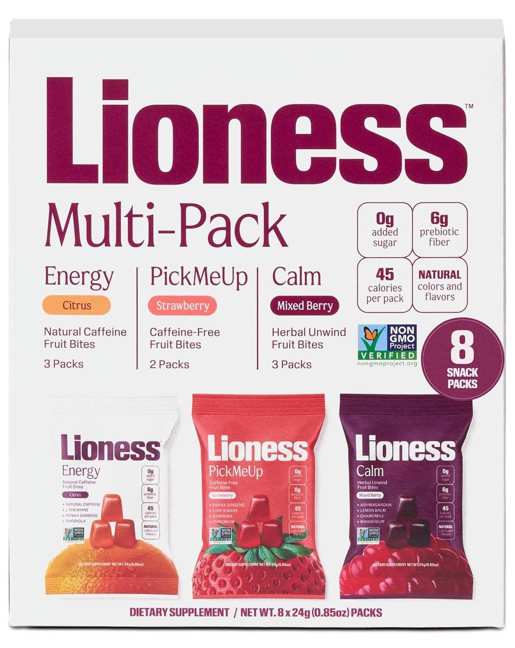 Lioness energy chews variety pack
