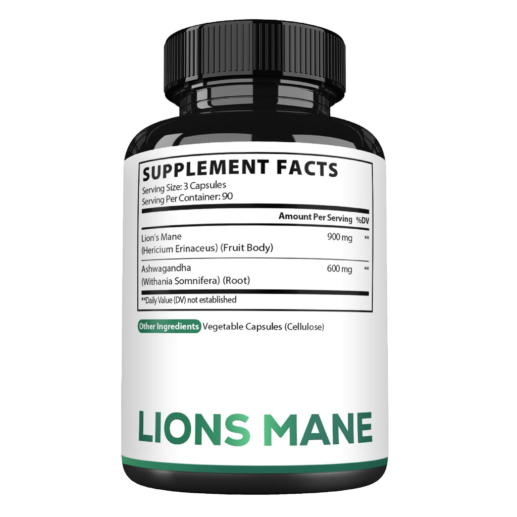 Lions Mane capsules for better concentration