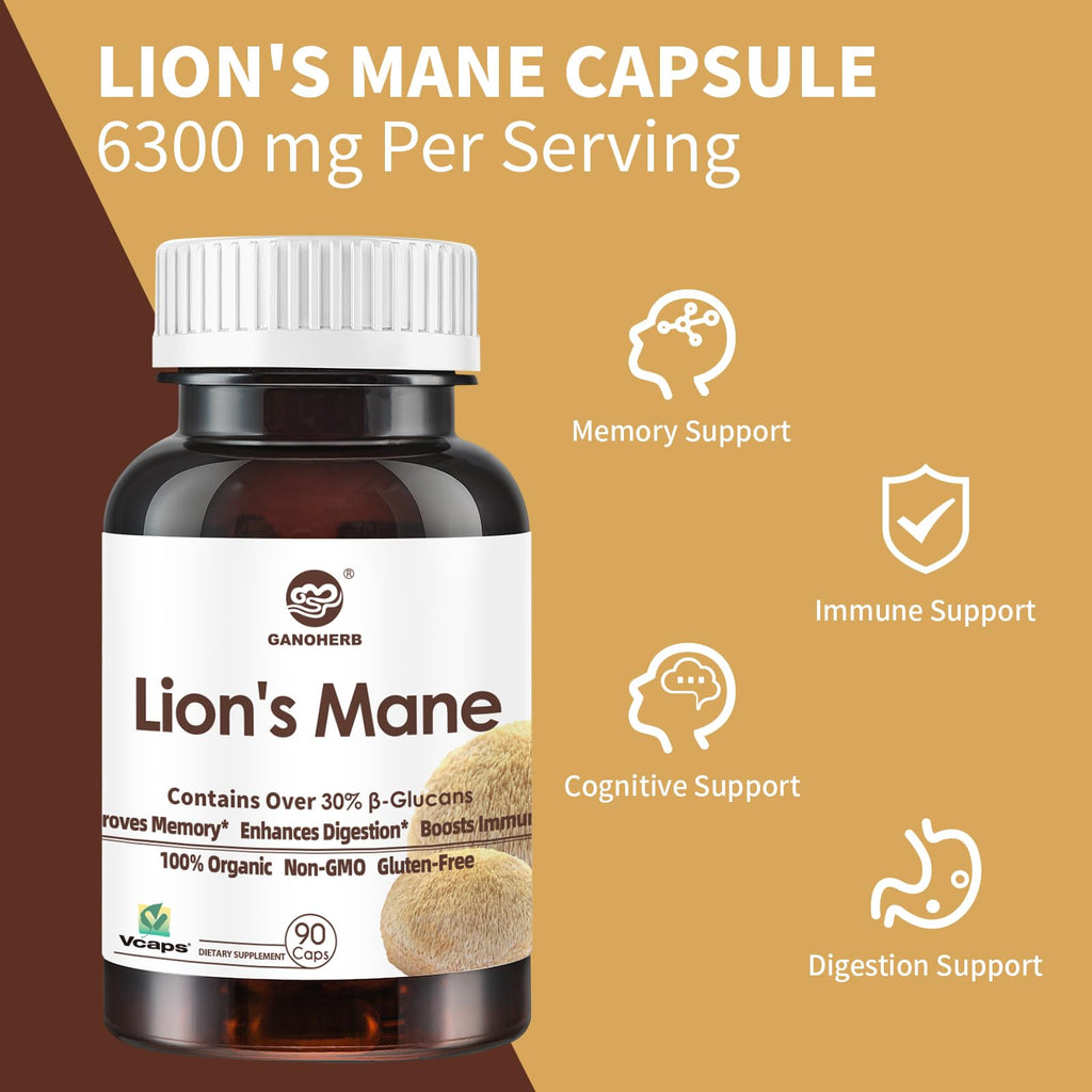 Lions Mane capsules for daily wellness