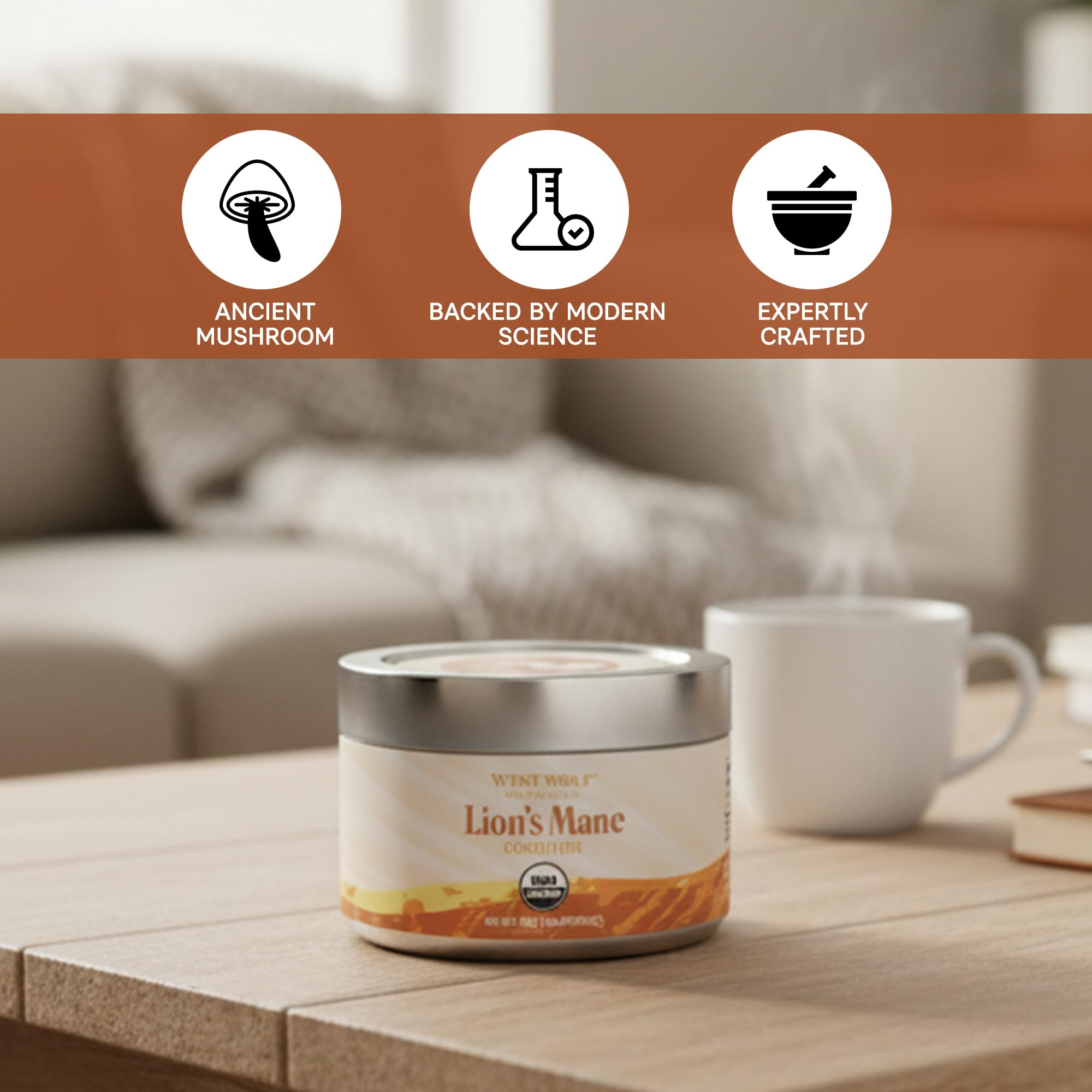 Lions Mane capsules for improved focus