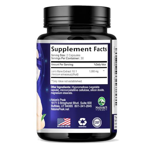 Lions Mane capsules for stress relief