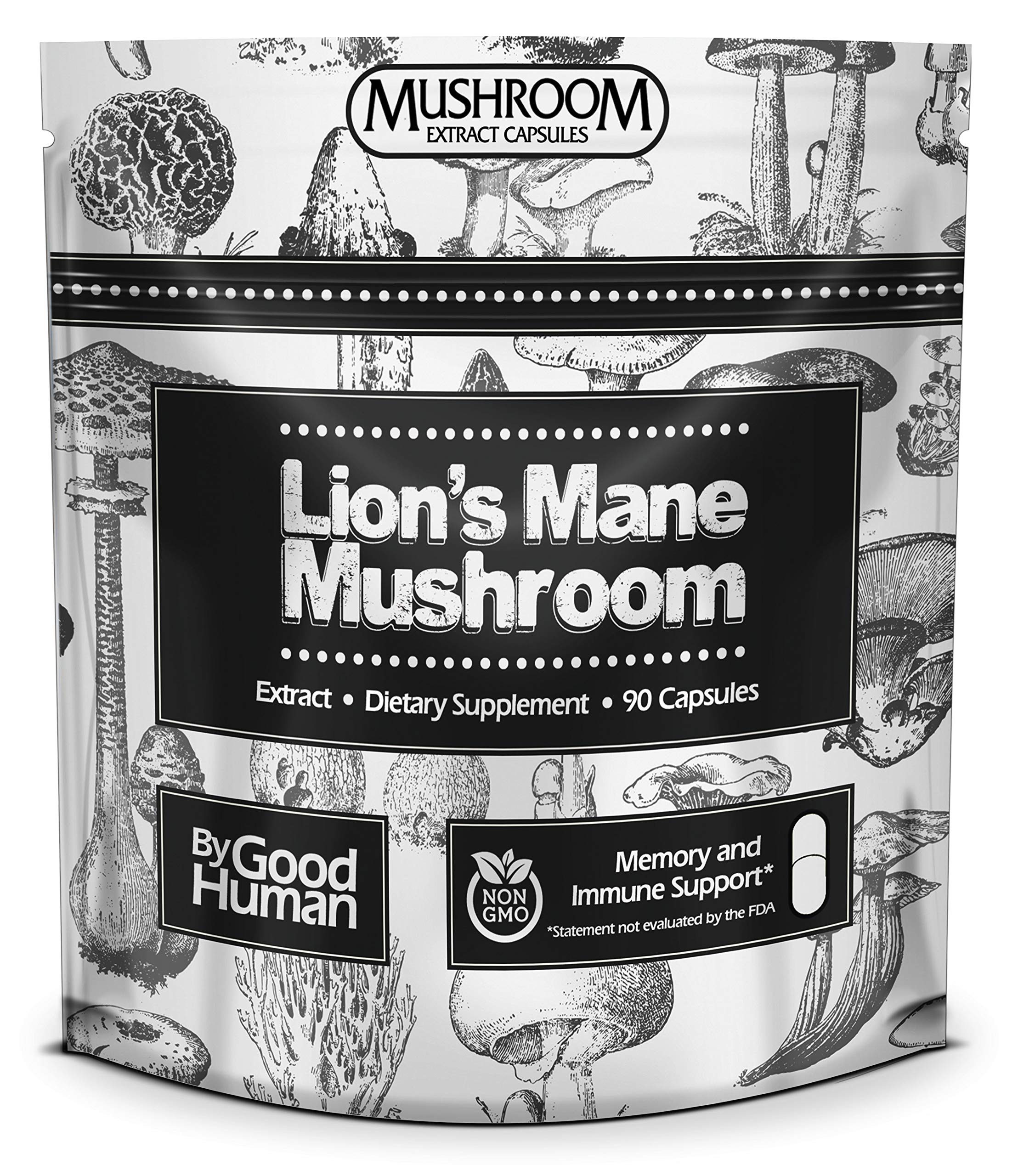 Lions Mane mushroom capsules for brain health