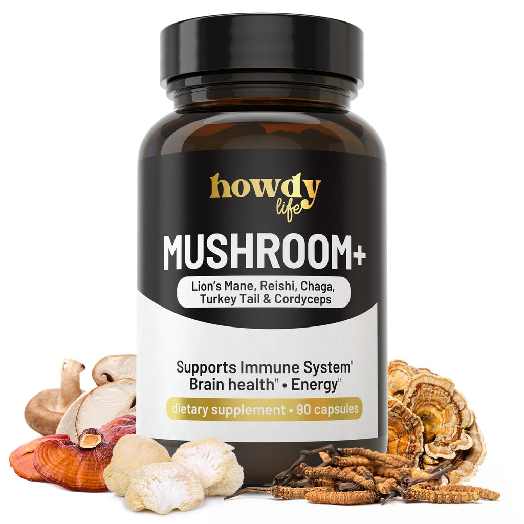 Lions Mane mushroom capsules for focus