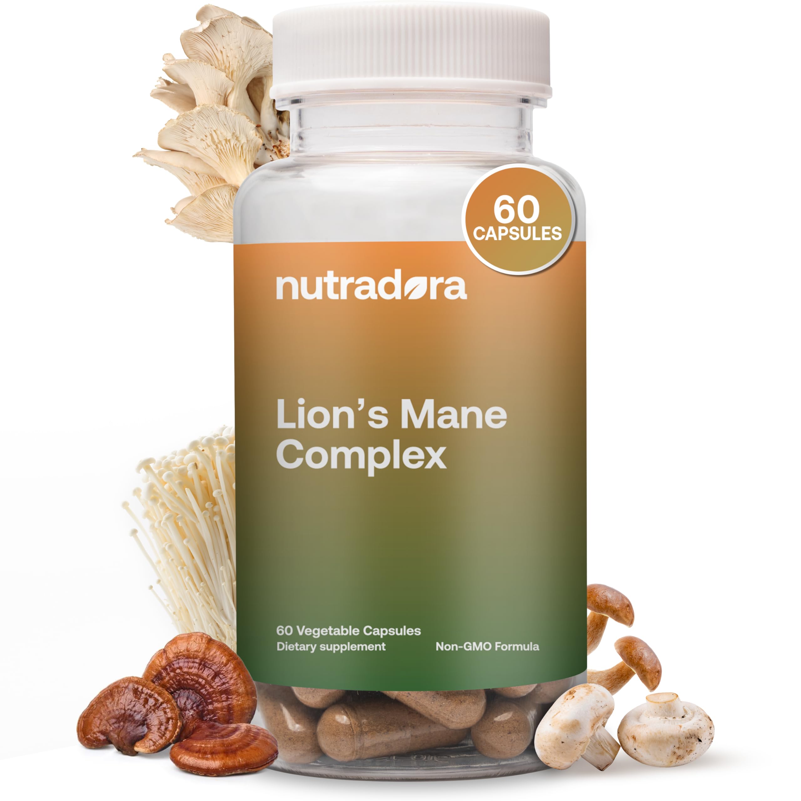 Lions Mane mushroom capsules for focus