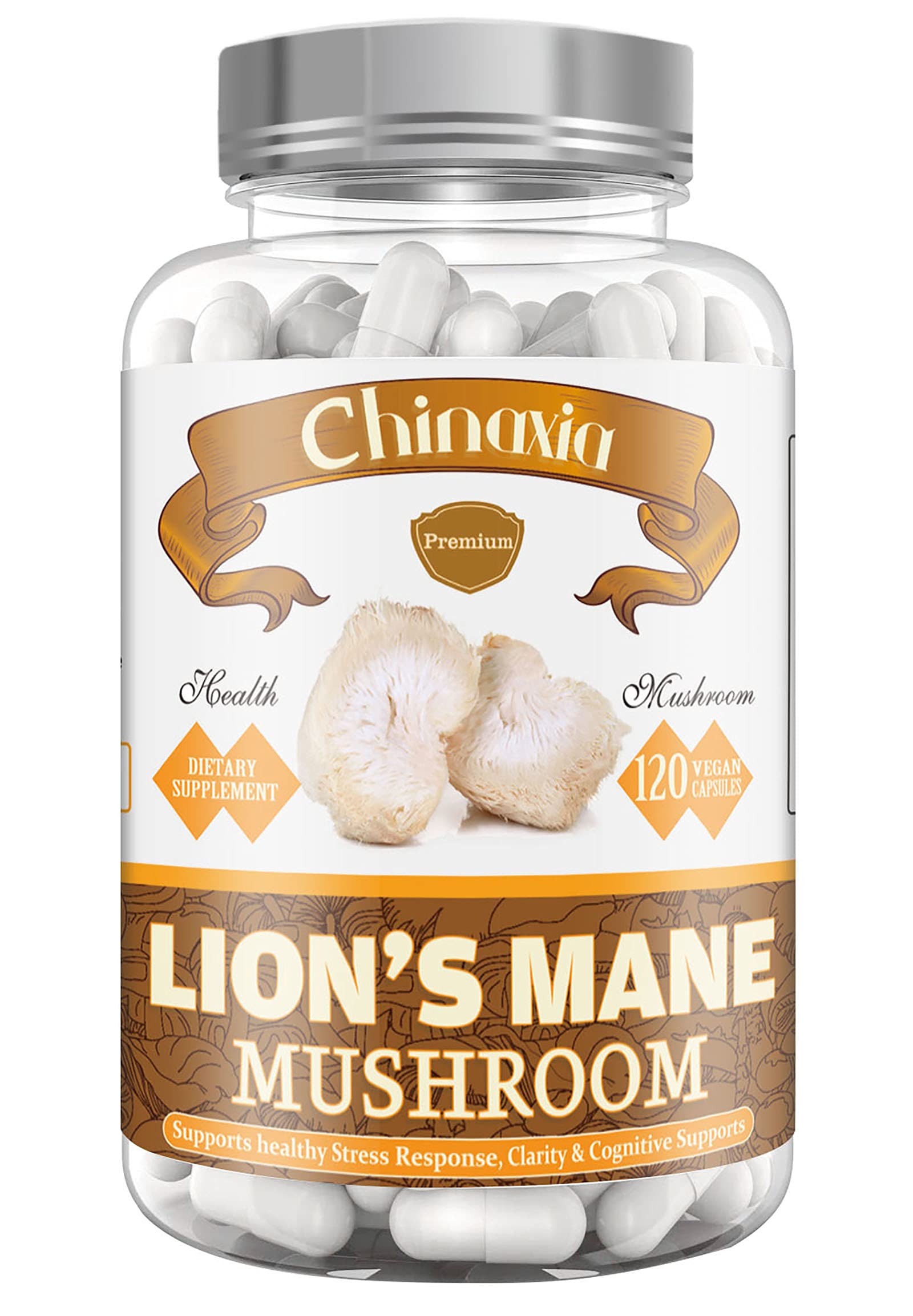 Lions Mane mushroom capsules for focus