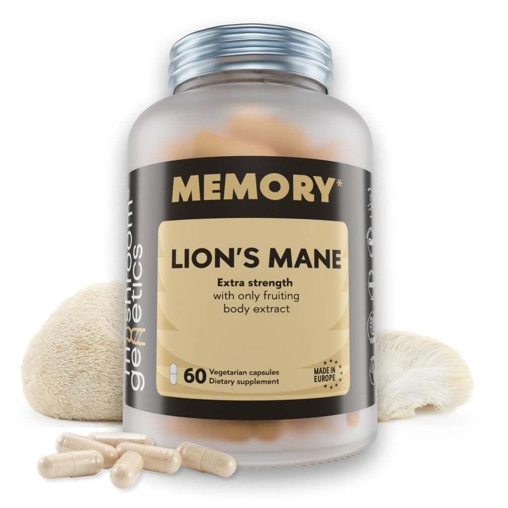 Lions Mane mushroom capsules for focus