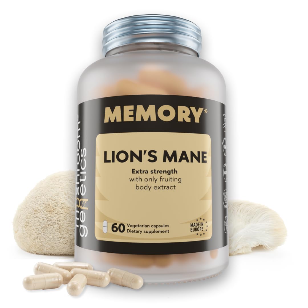 Lions Mane mushroom capsules for focus