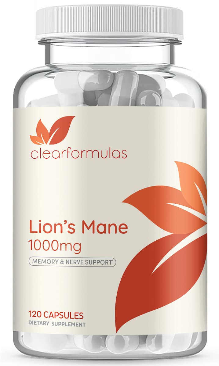 Lions Mane mushroom capsules for wellness