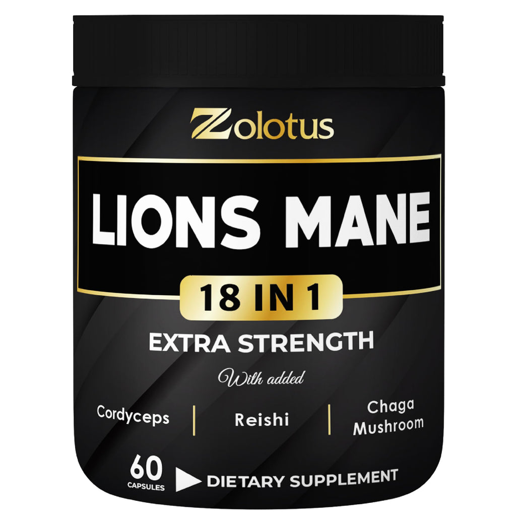 Lions Mane mushroom capsules for wellness