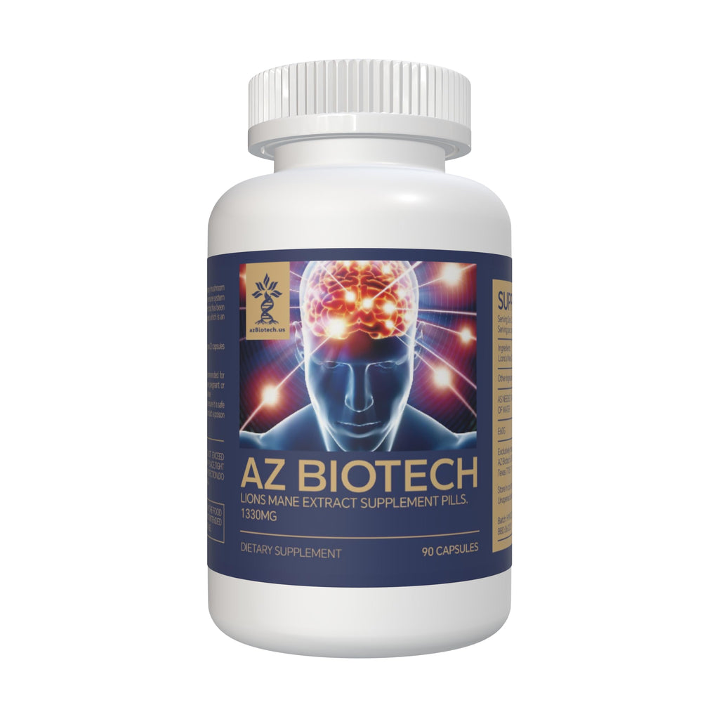 Lions Mane mushroom extract capsules for focus
