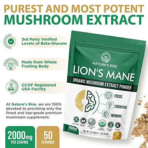 Lions Mane mushroom powder for daily energy