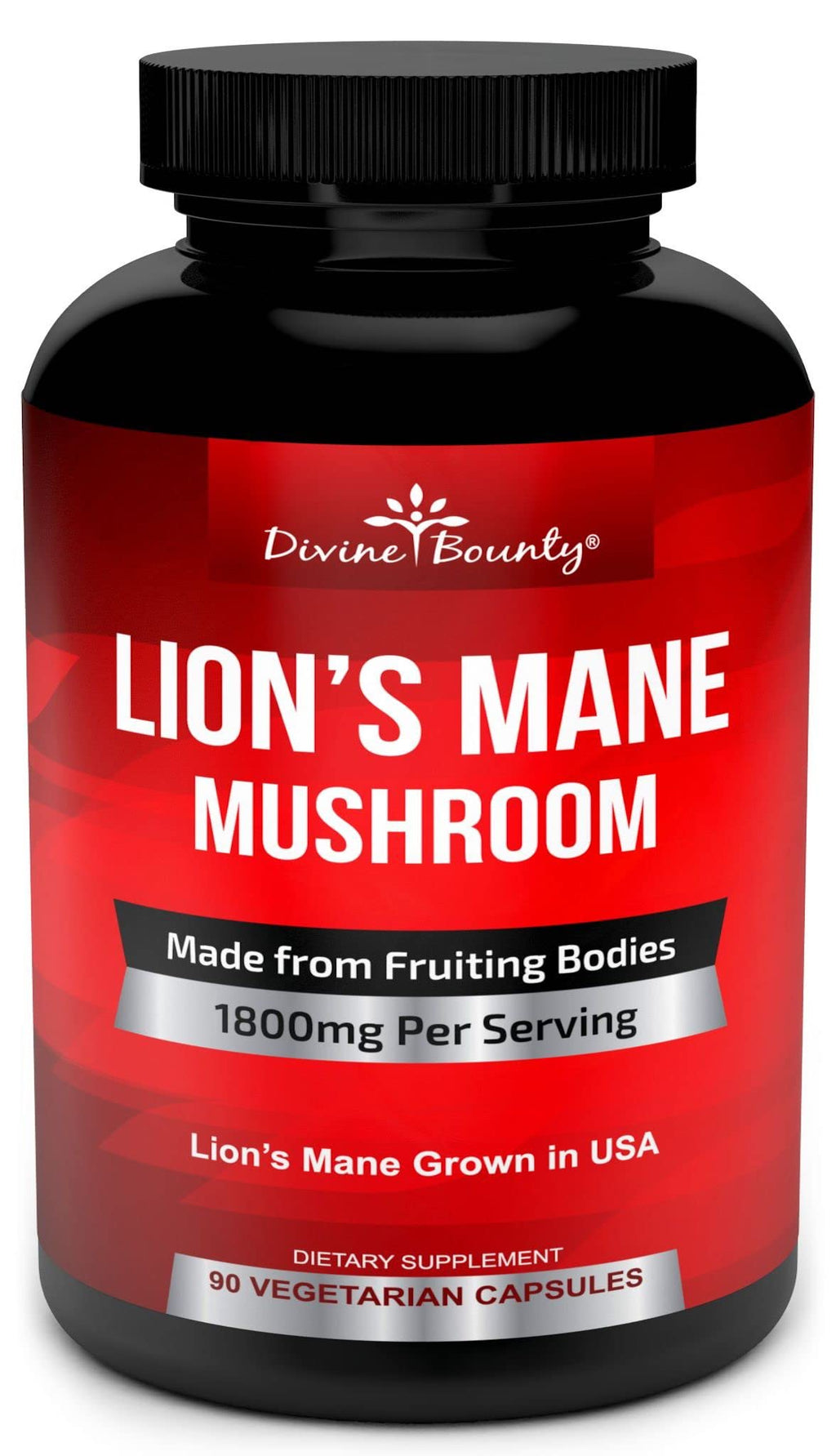 Lions Mane mushroom supplement capsules