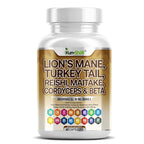 Lions Mane mushroom supplement capsules
