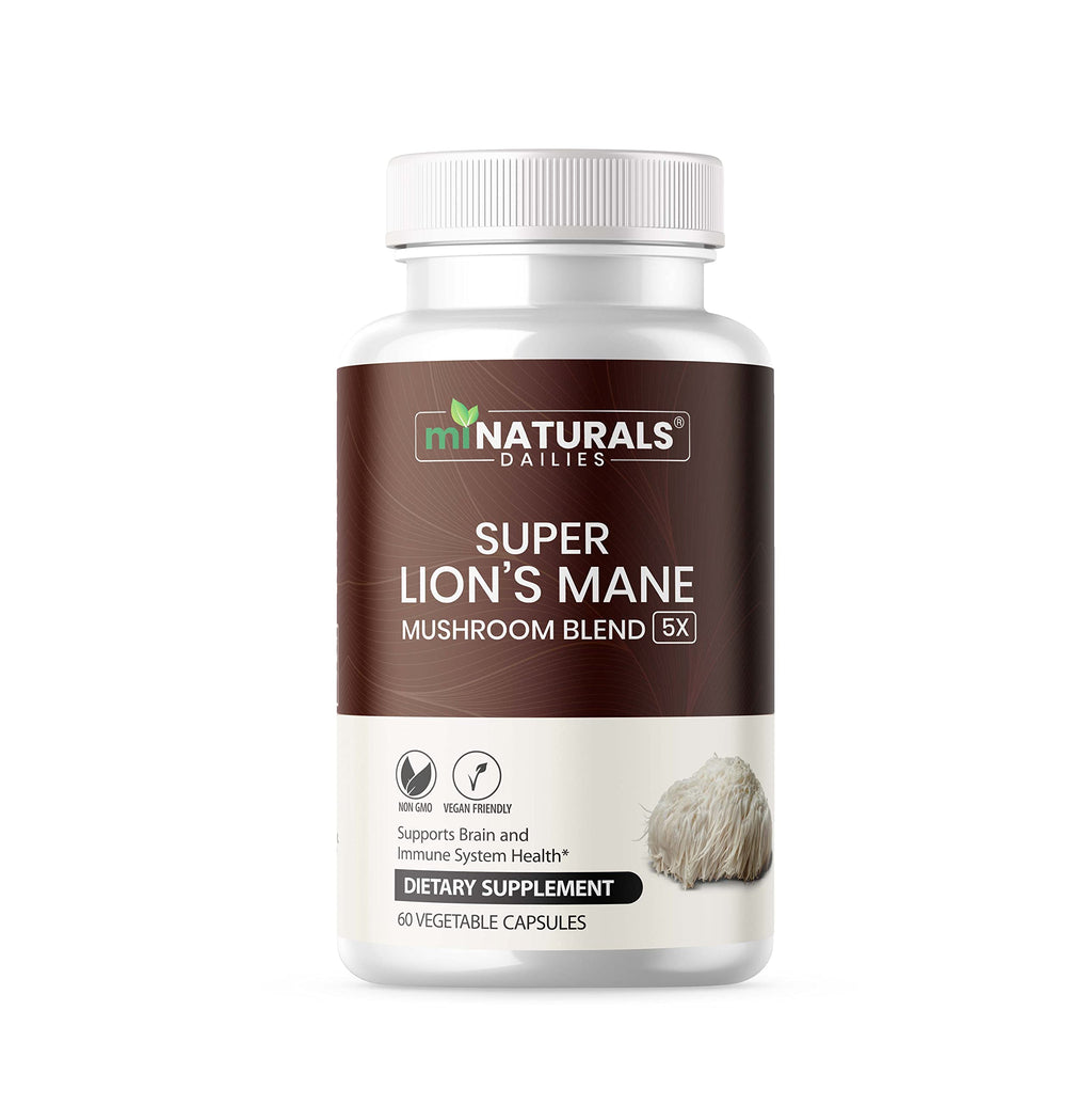 Lions Mane mushroom supplement capsules