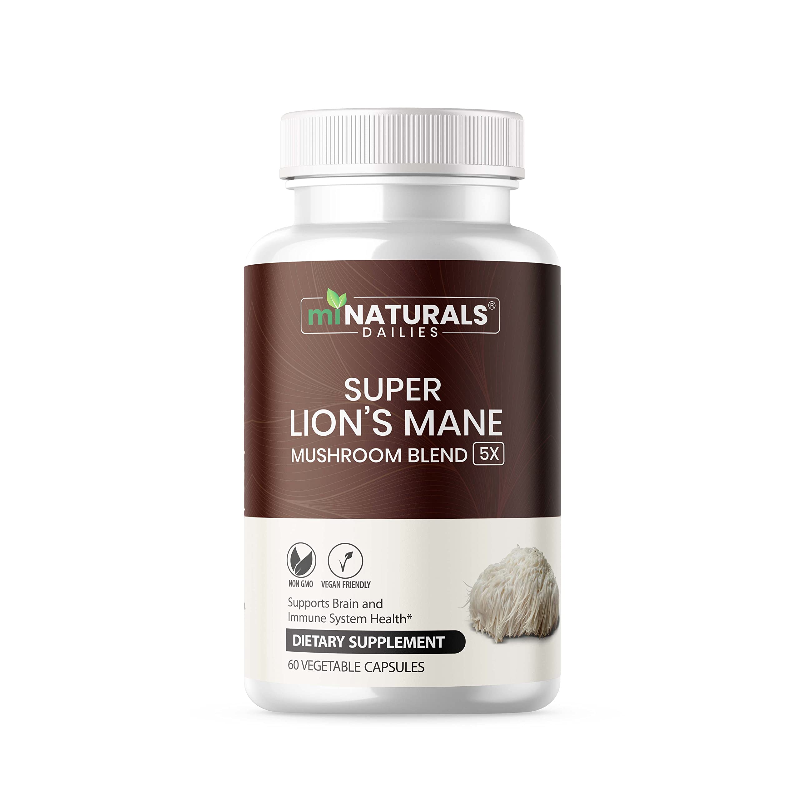 Lions Mane mushroom supplement capsules