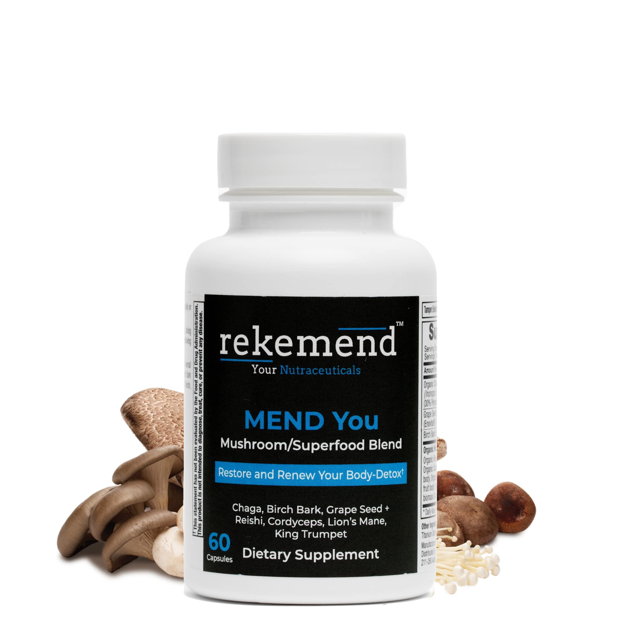 Lions Mane mushroom supplement capsules