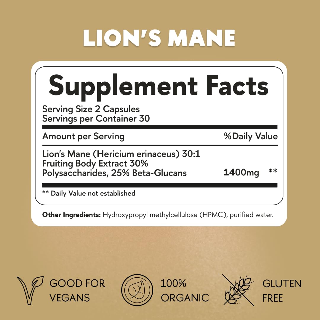 Lions Mane mushrooms for brain support