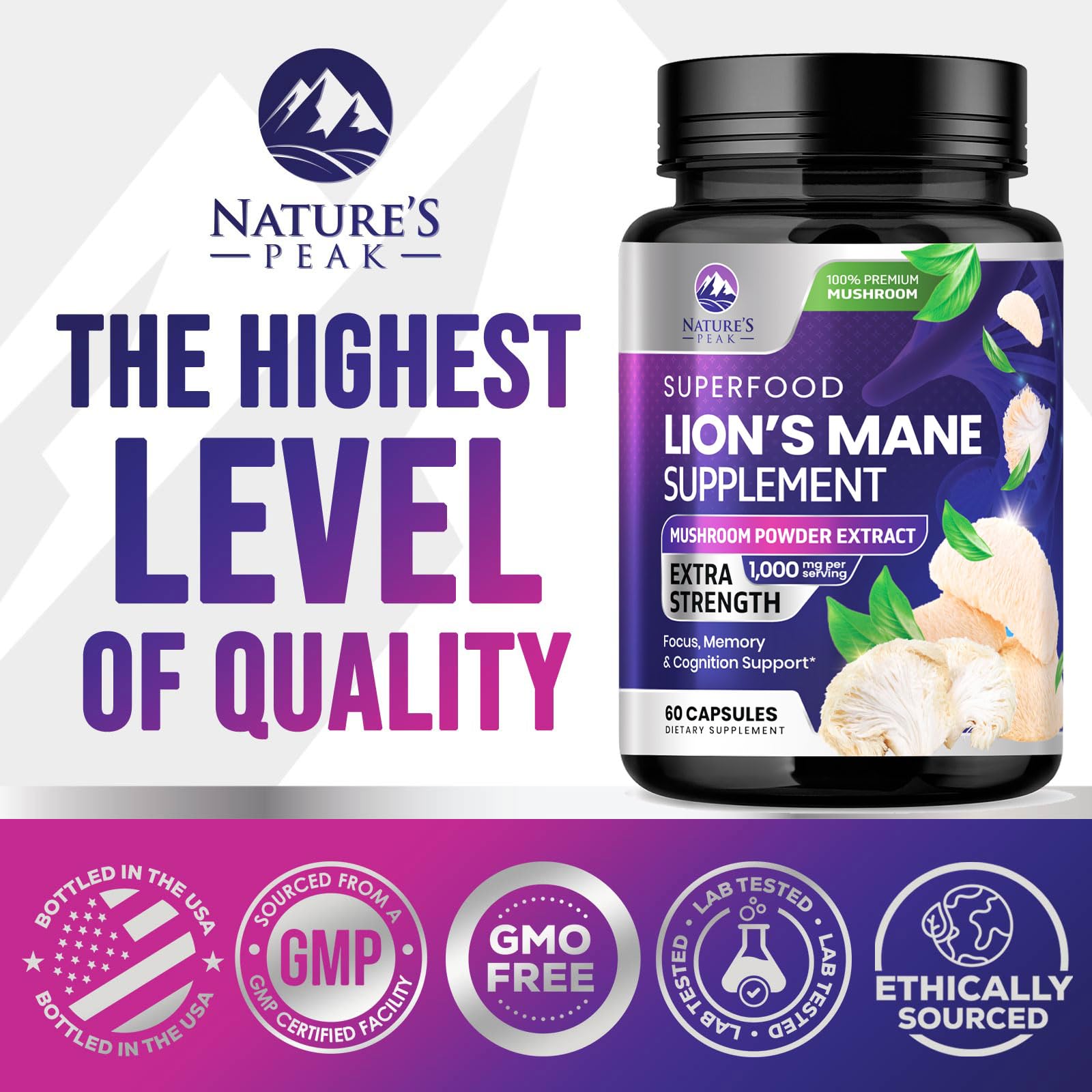 Lions Mane mushrooms for improved focus
