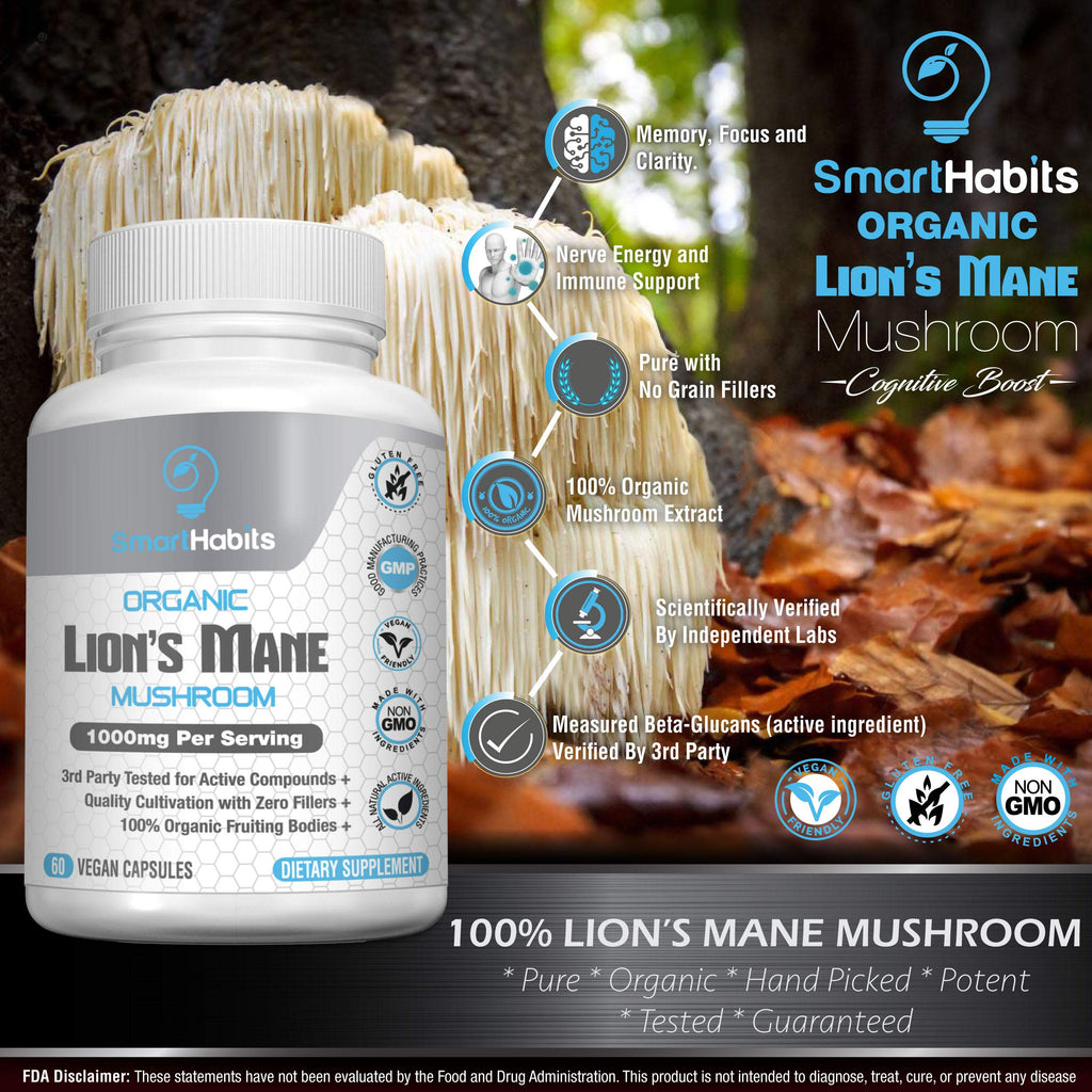 lions mane mushrooms for stress relief