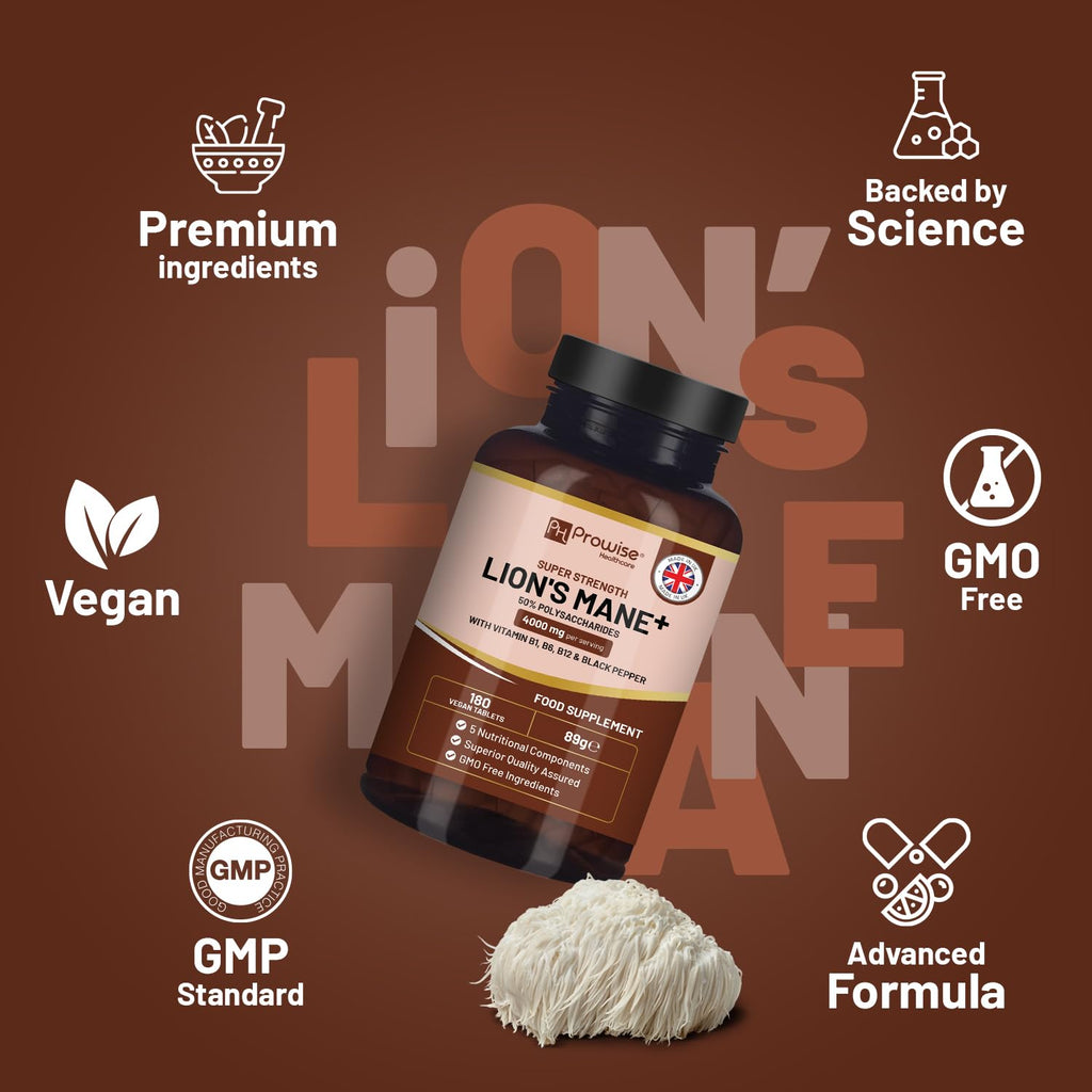 Lions Mane mushrooms with black pepper