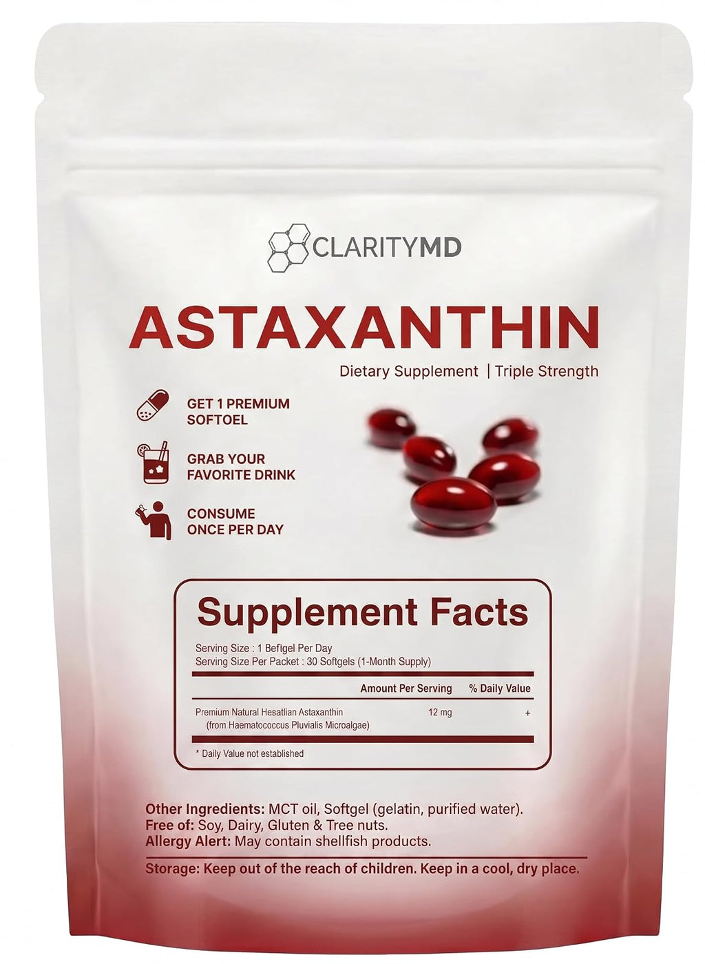 Lipid-based astaxanthin for better absorption
