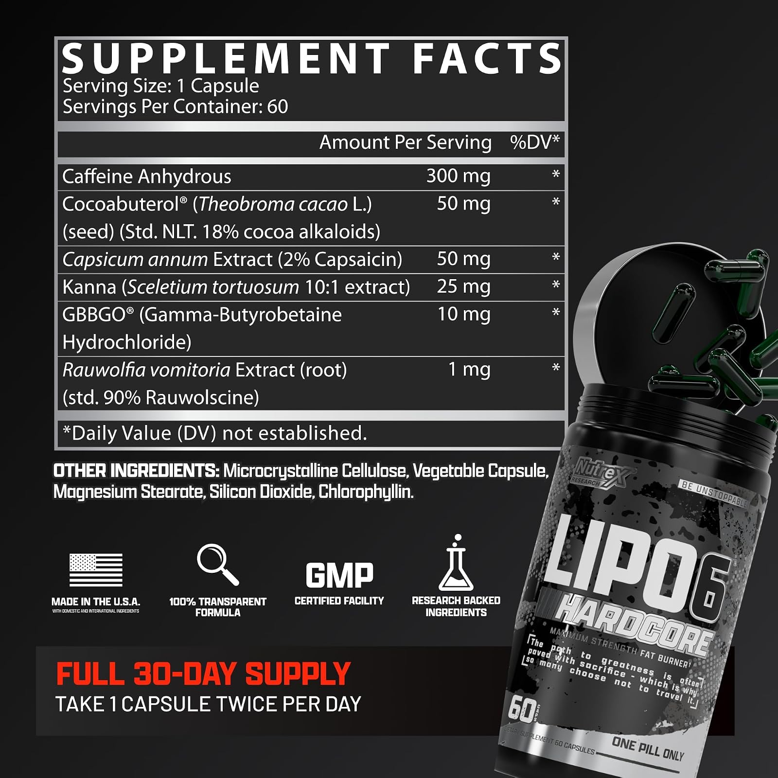 Lipo-6 Hardcore fat burners for appetite control