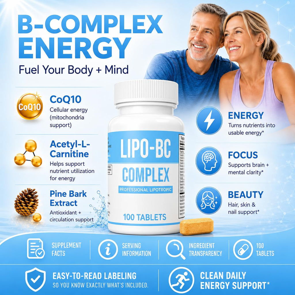 Lipo-BC Complex multivitamins for overall wellness