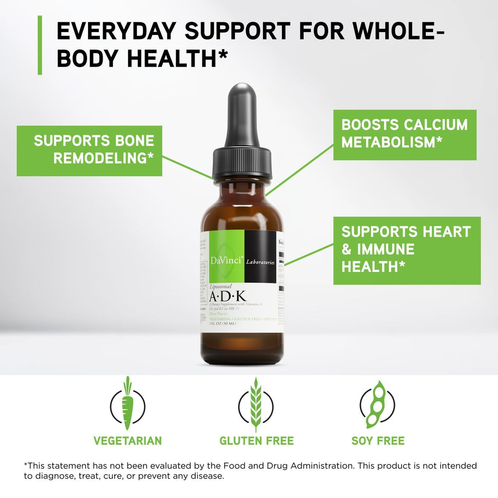Liposomal ADK vitamin D supplement