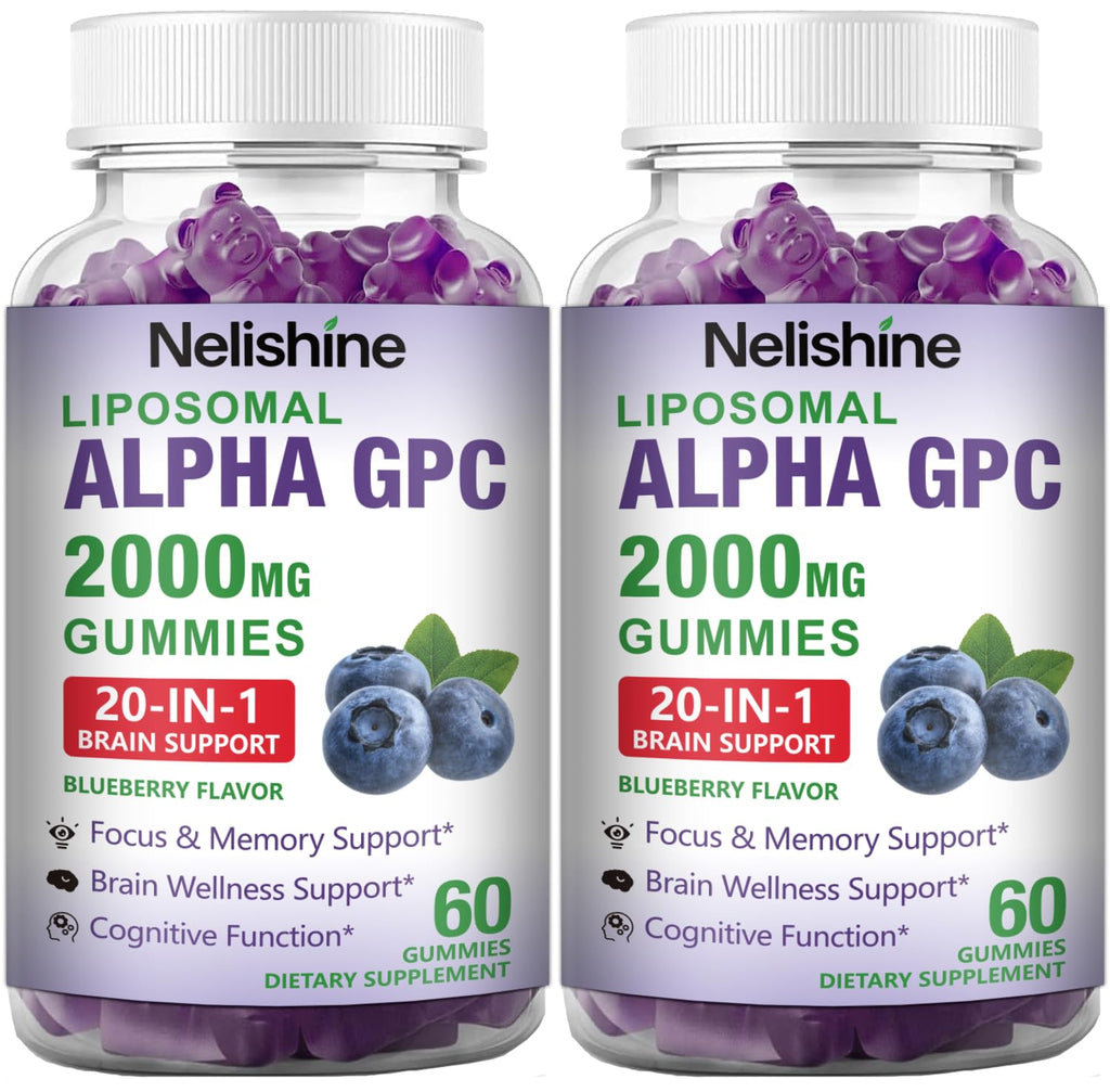 Liposomal Alpha GPC gummies for brain health