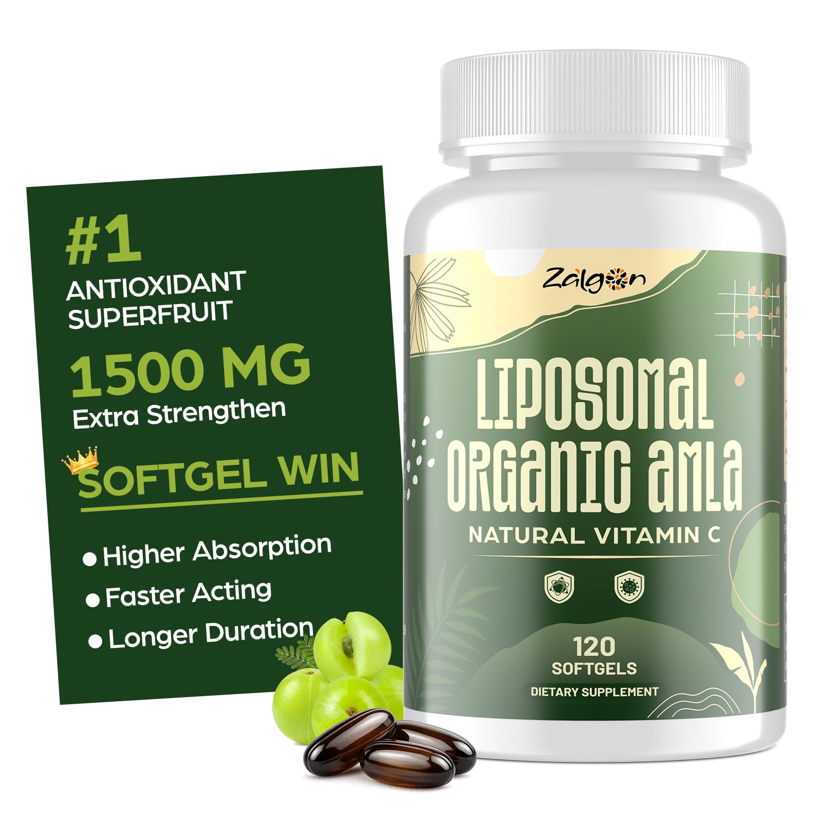 Liposomal Amla 1500 mg softgels