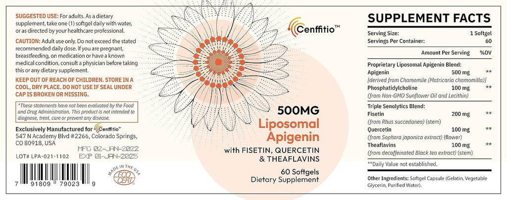 Liposomal Apigenin multivitamin for men