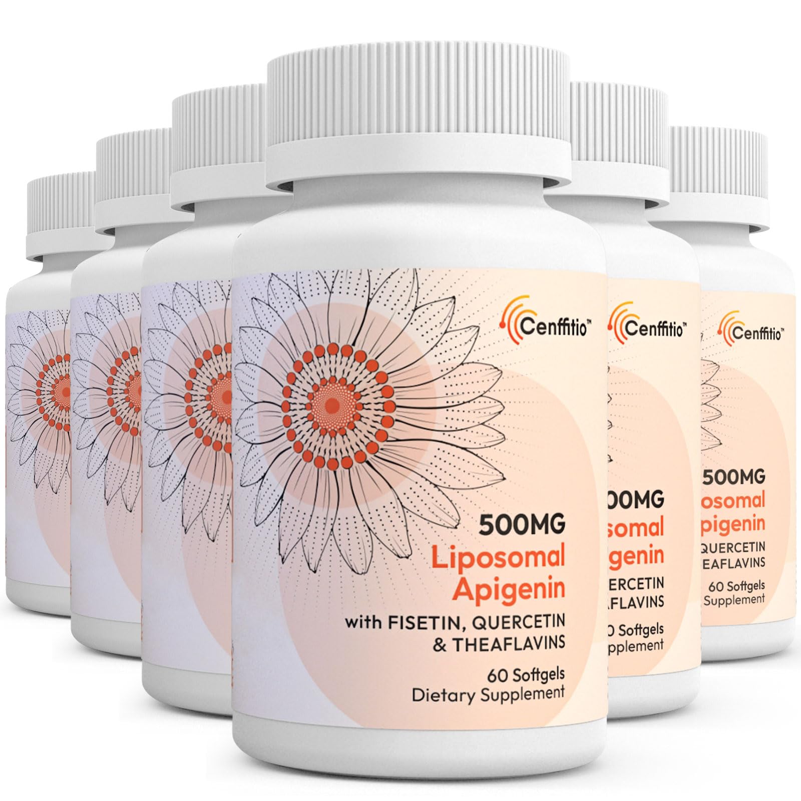 Liposomal apigenin softgels for wellness