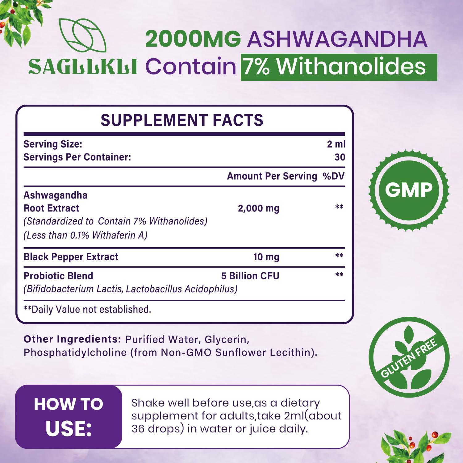 Liposomal ashwagandha for improved absorption