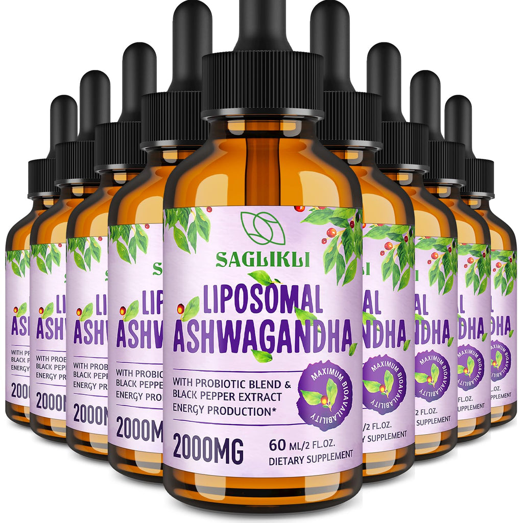 Liposomal ashwagandha liquid drops