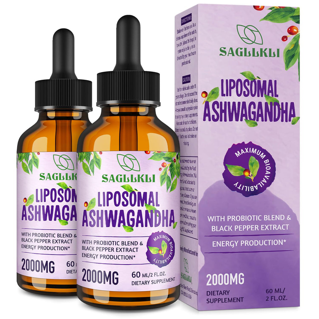 Liposomal ashwagandha liquid supplement
