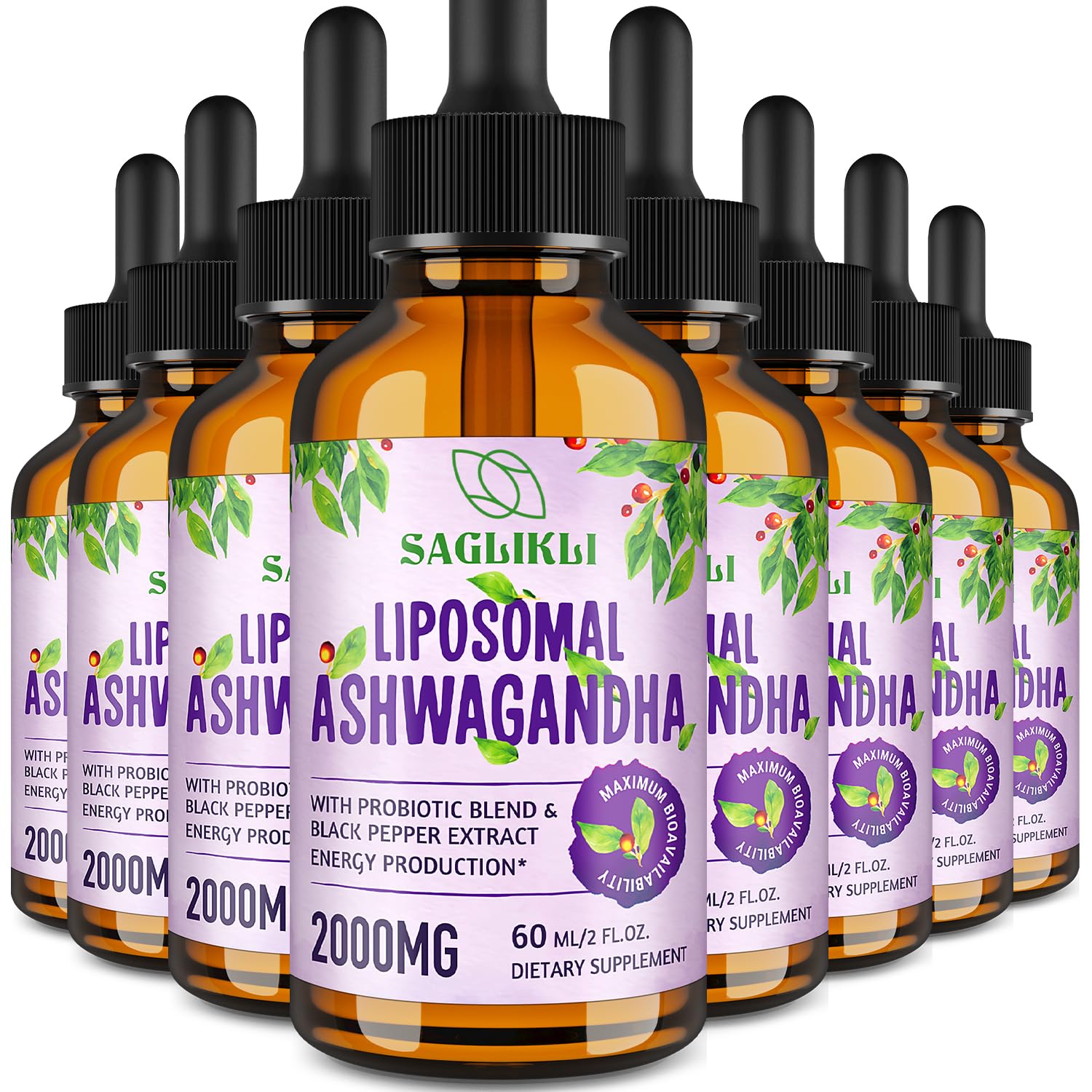 Liposomal Ashwagandha stress relief drops
