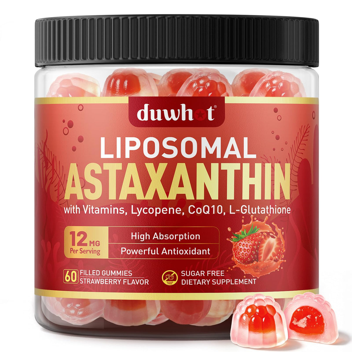 Liposomal Astaxanthin gummy supplements