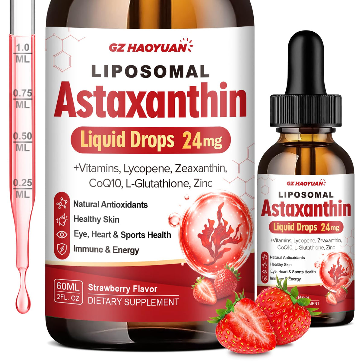 Liposomal Astaxanthin liquid drops