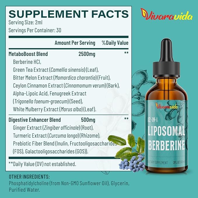 liposomal berberine drops for wellness