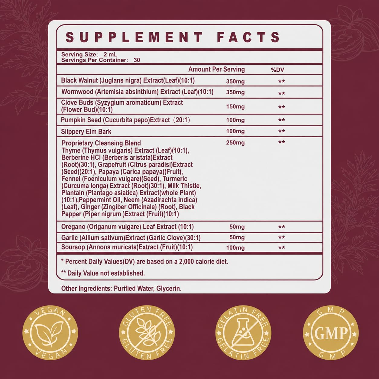 Liposomal cleanse for gut support