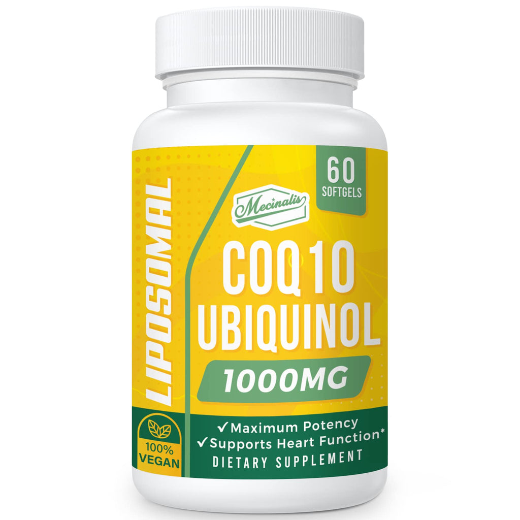 Liposomal CoQ10 softgels for energy