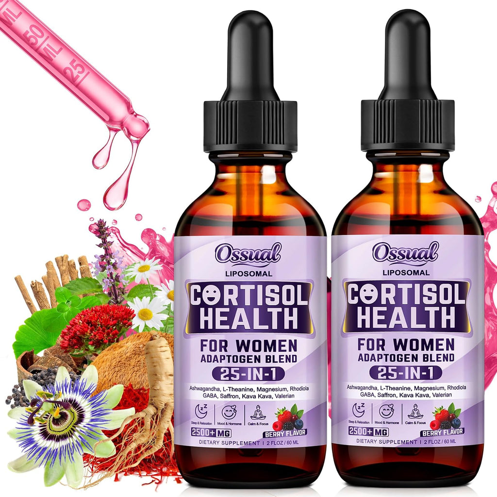Liposomal cortisol drops for stress relief