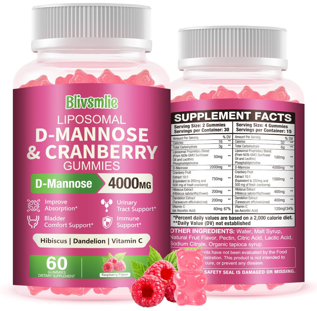 Liposomal D-Mannose gummy multivitamin