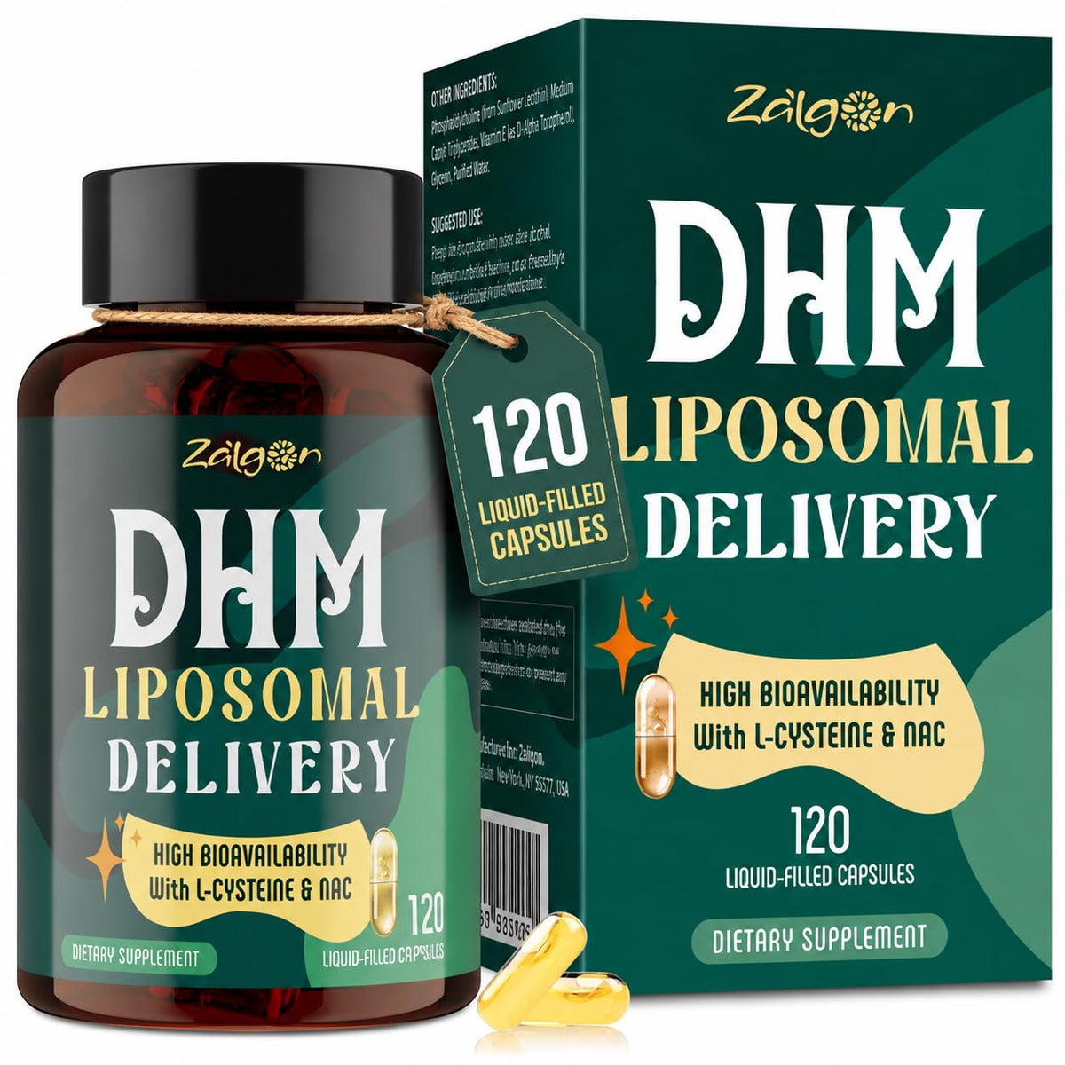 Liposomal DHM for liver support