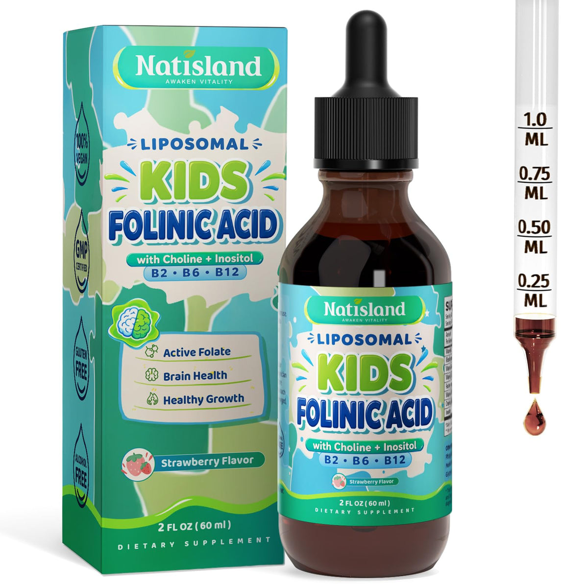 Liposomal folinic acid drops