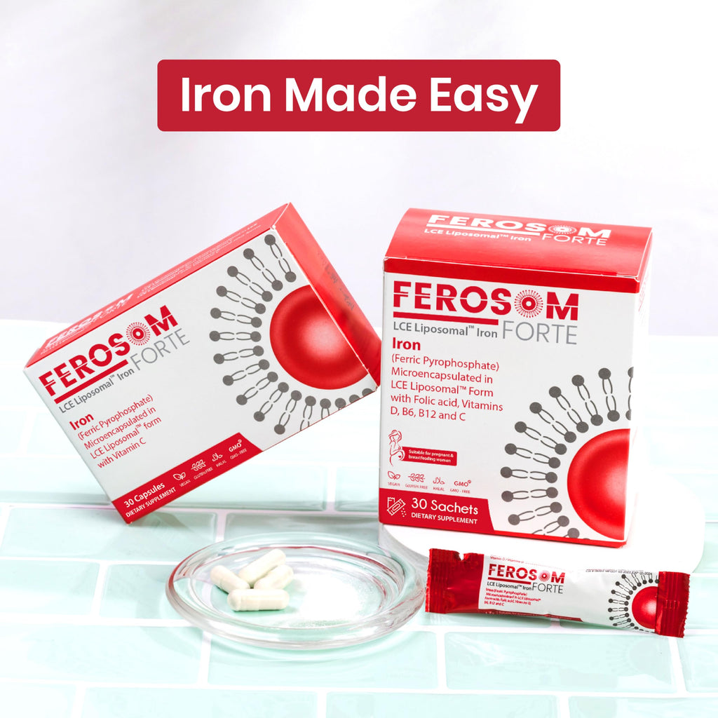 Liposomal formula for enhanced iron intake